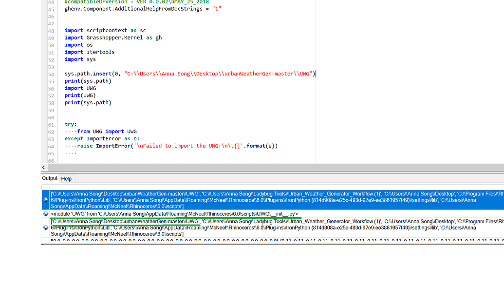 Dragonfly/Ladybug: Potential Bugs and Question - scripting - Ladybug Tools | Forum