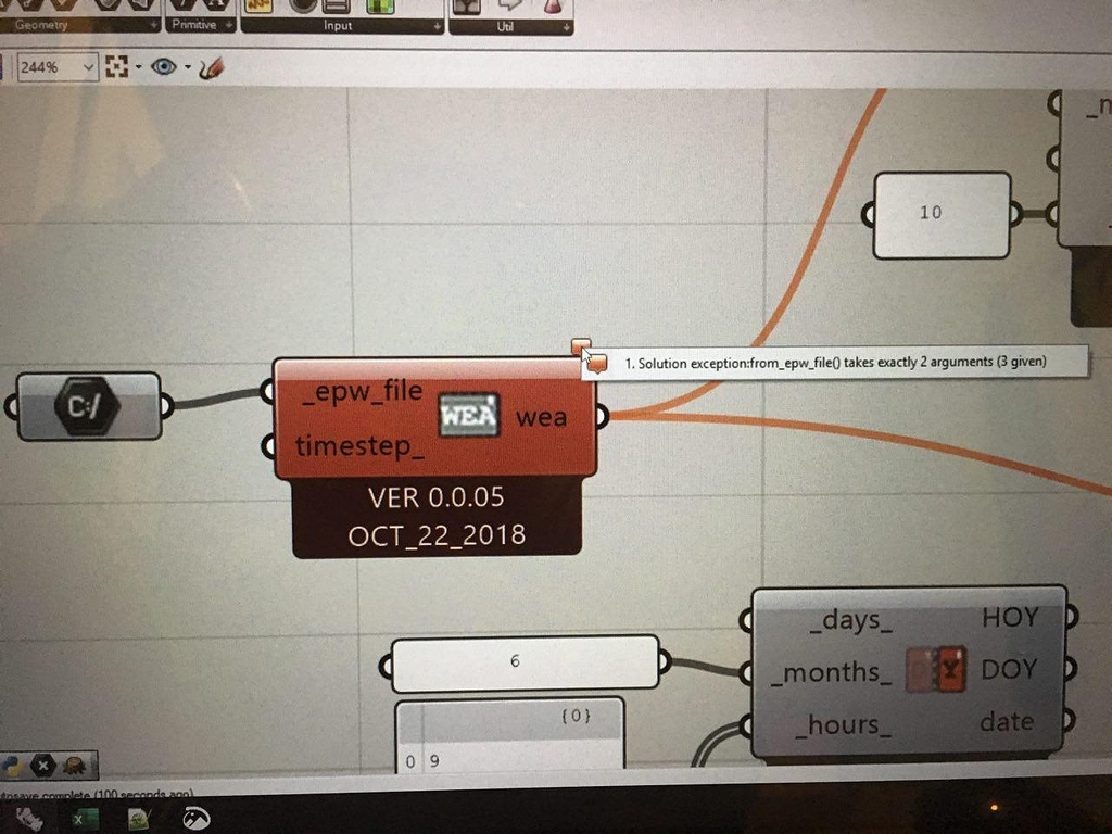 EPW2WEA Honeybee [+] Error - honeybee[+] - Ladybug Tools | Forum