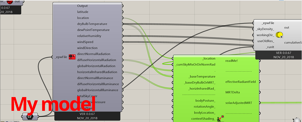 Issue with the "Ladybug_Outdoor Solar Temperature Adjustor" component ...