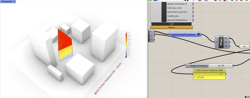 Facade optimization based on radiation - grasshopper - Ladybug Tools ...