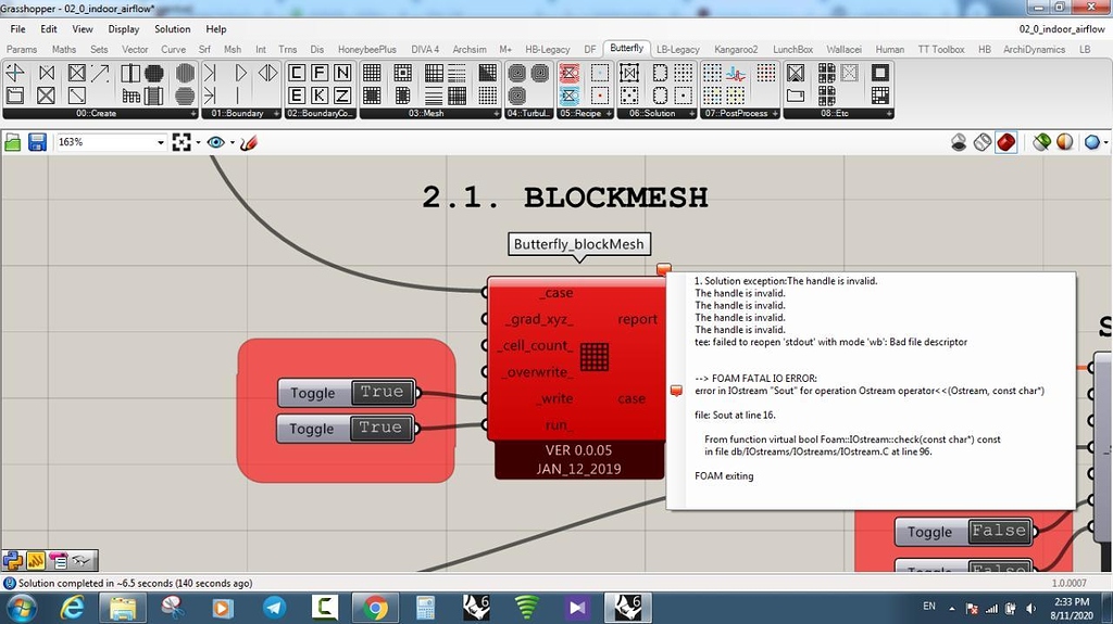 Butterfly error - Ladybug Tools | Forum