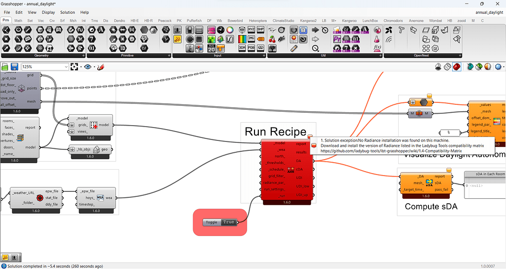 Error: No Radiance installation was found - ladybug-tools - Ladybug Tools | Forum