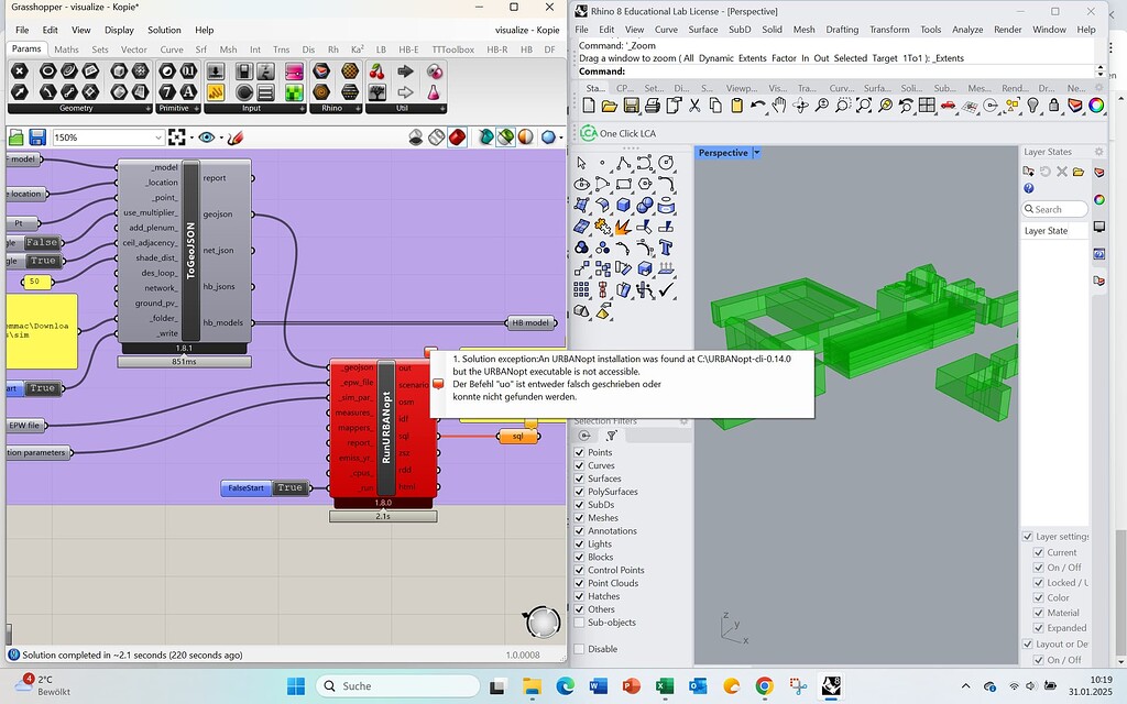 Urban opt simulation not working - dragonfly - Ladybug Tools | Forum