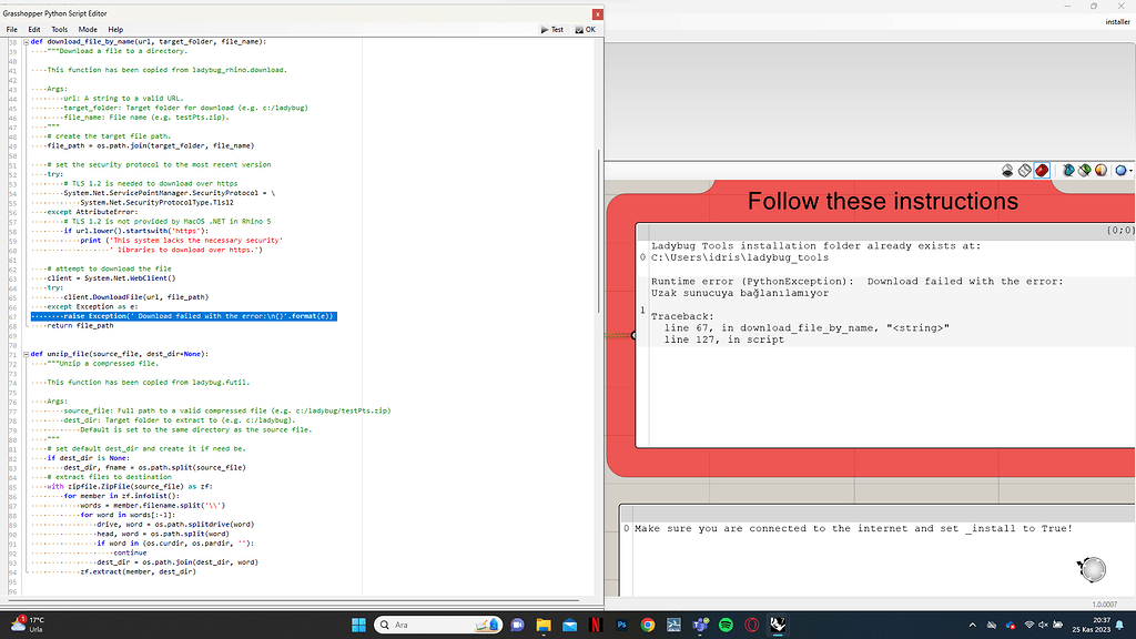 I'm having trouble installing the Ladybug plug-in - ladybug-tools ...