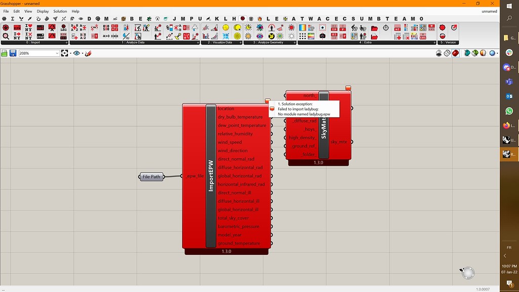 Rhino 8 WIP problem with Ladybug 1.3 - ladybug-tools - Ladybug Tools | Forum