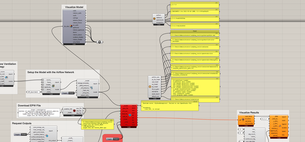 1. Solution exception:Failed to run OpenStudio CLI: - honeybee - Ladybug Tools | Forum