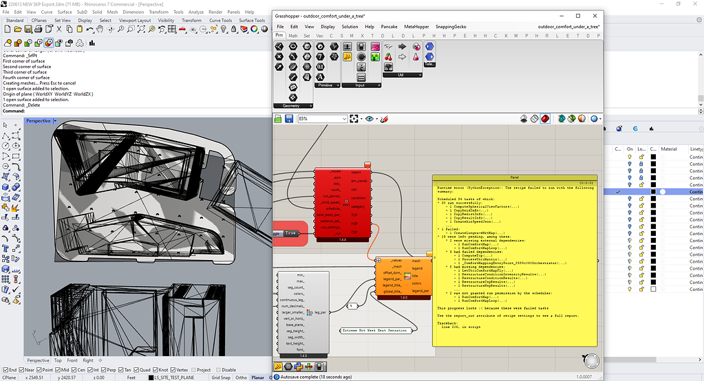 UTCI Map failing on Longwave MRT step - honeybee - Ladybug Tools | Forum