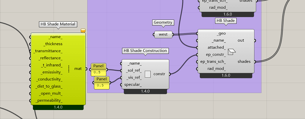 How to use HB Shade material with HB Shade Constrction？ - honeybee ...