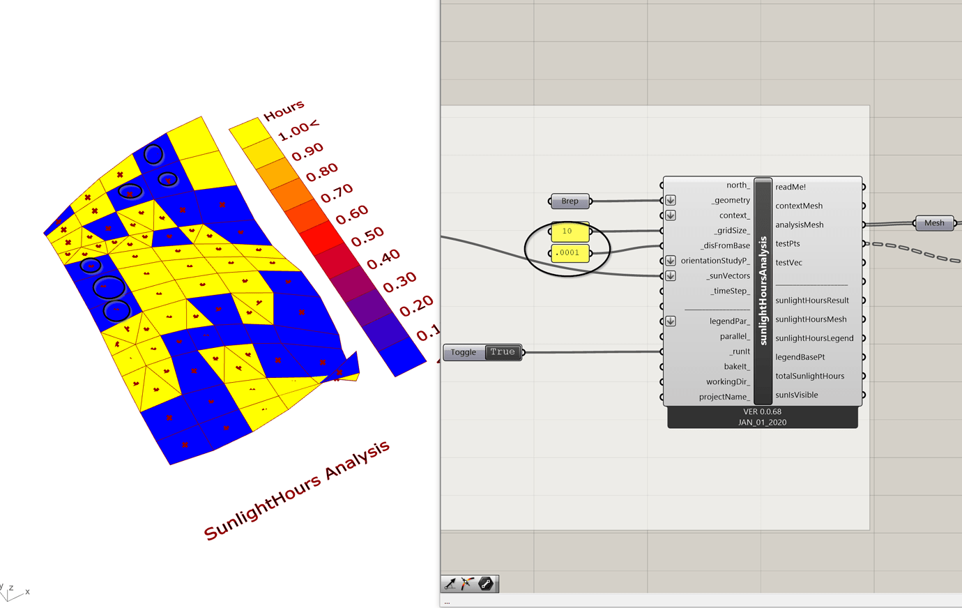 Sunlight Hours / Solar Radiation analysis on non-planar surface ...