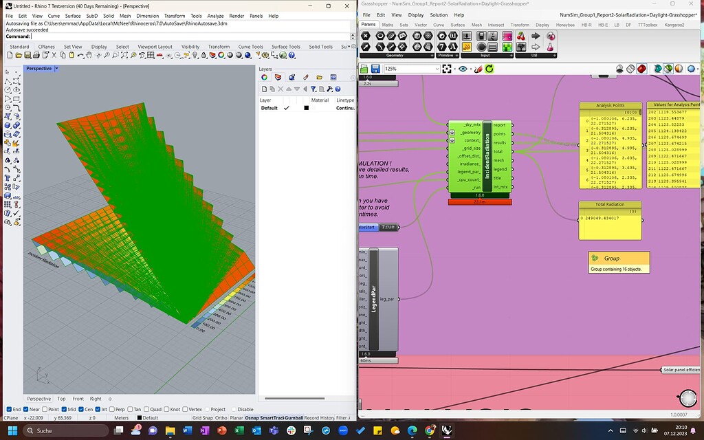 Colibri-Ladybug Simulation for optimal PV tilt and orientation ...