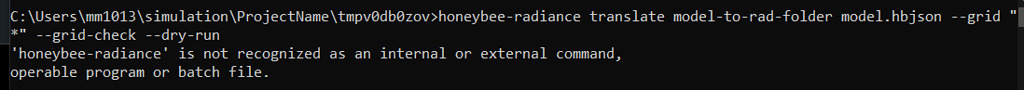 Command Line Interface (CLI) access to honeybee-radiance - scripting - Ladybug Tools | Forum