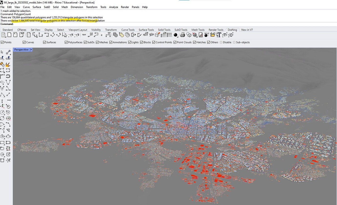 Ladybug for large urban scenes, shading context and solar radiation ...
