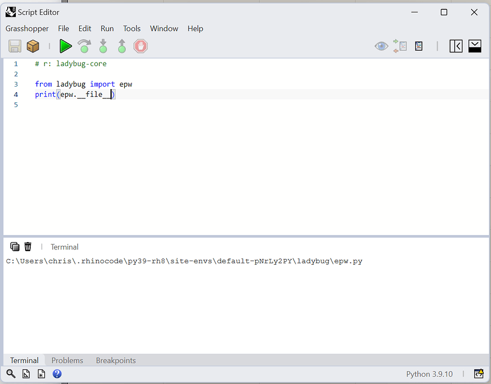 Rhino 8 Python Components Error: "no module named 'ladybug'" - ladybug-tools - Ladybug Tools | Forum