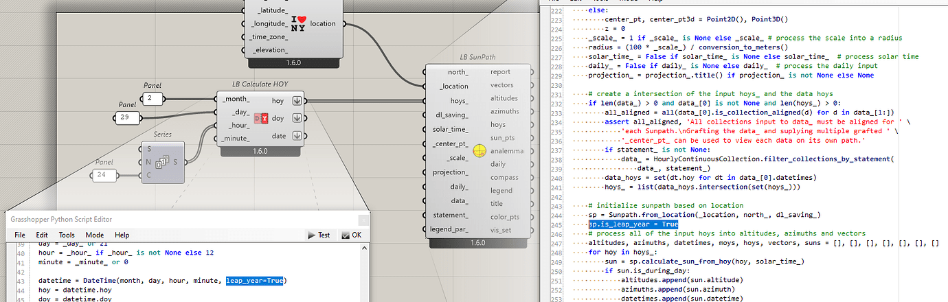 Sunpath for leap years - ladybug - Ladybug Tools | Forum