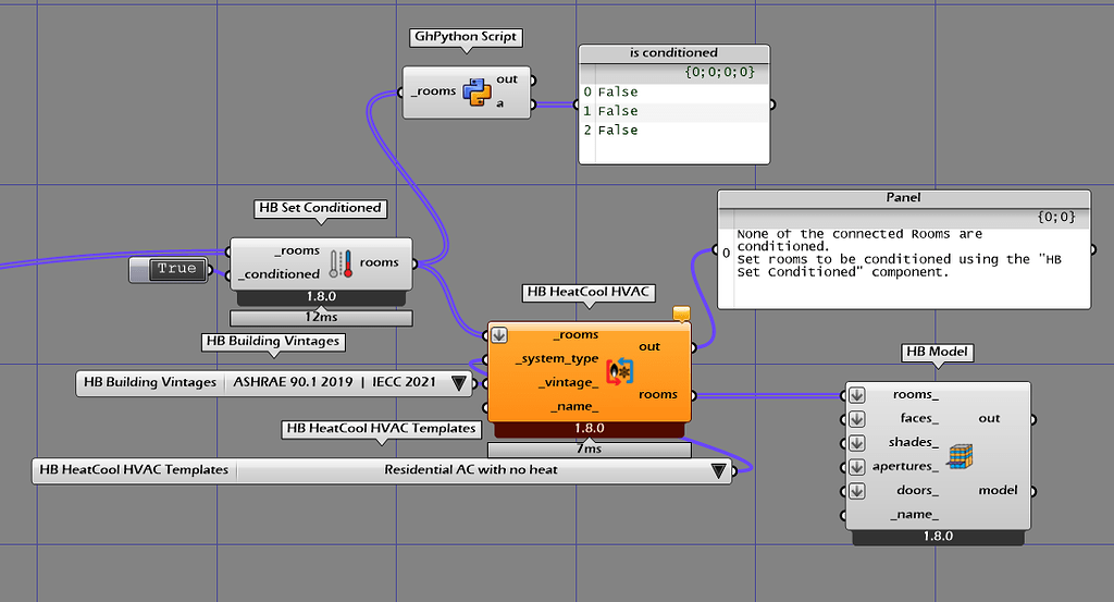 HB Set conditioned not working - honeybee - Ladybug Tools | Forum