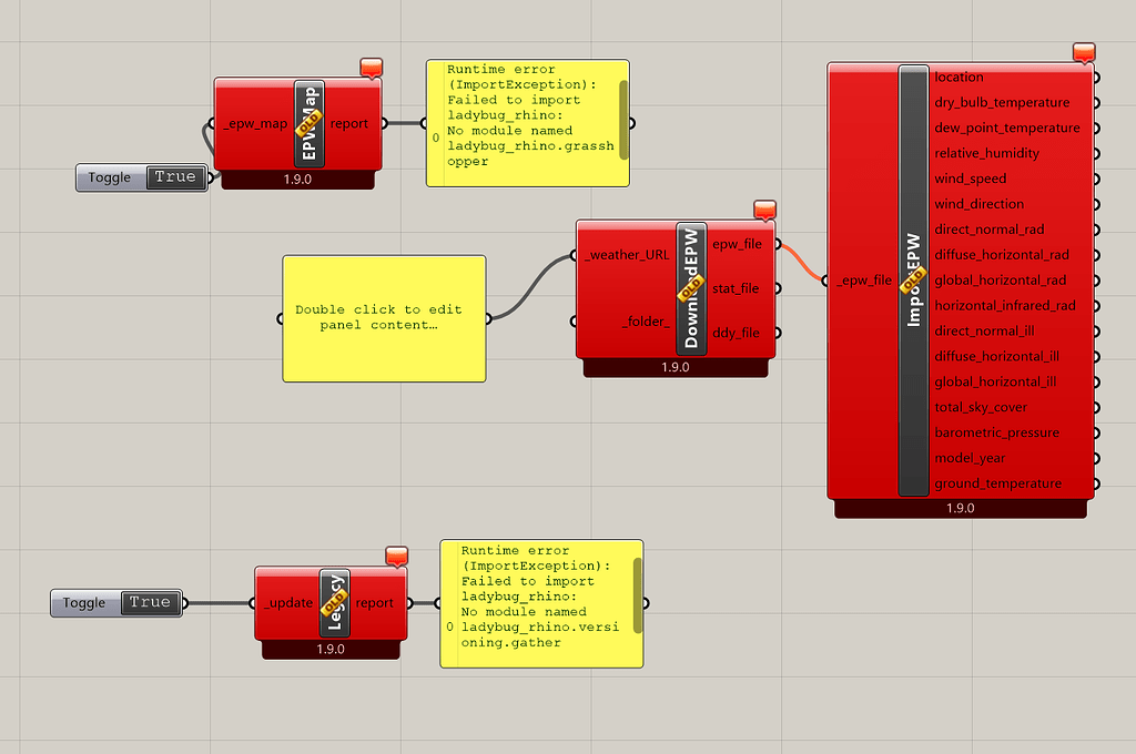 Unable to use any LB nodes - ladybug-tools - Ladybug Tools | Forum