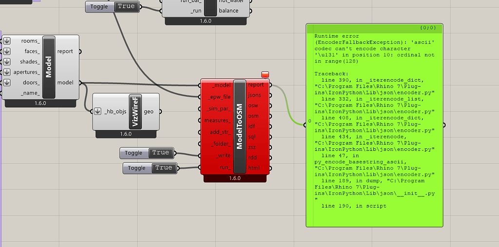 Hb model to osm run time error - honeybee - Ladybug Tools | Forum