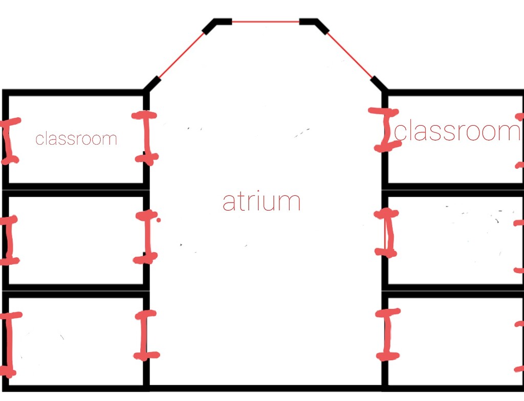 Modeling an atrium with bilateral lighting in classrooms - honeybee ...