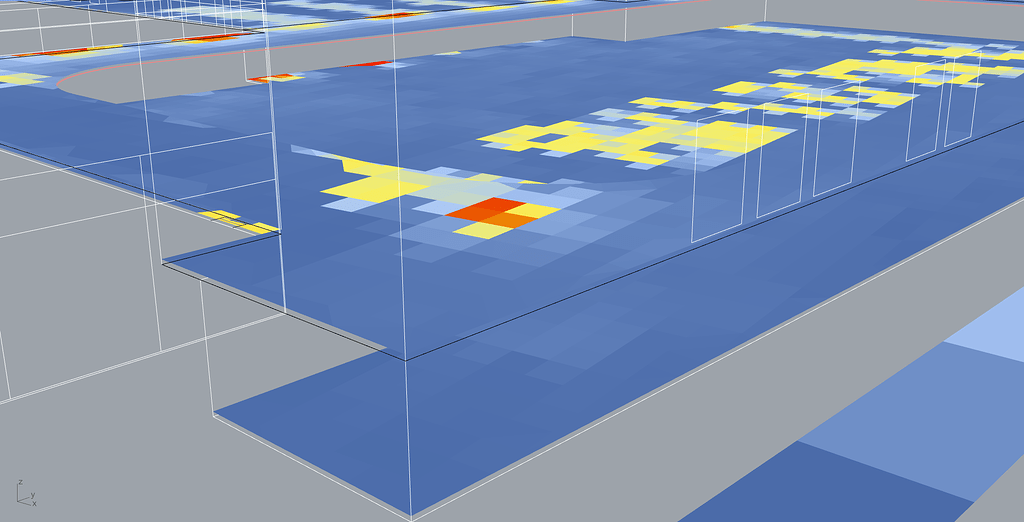 Spatial Heatmap Negative Spacing and East Window lighting - honeybee ...