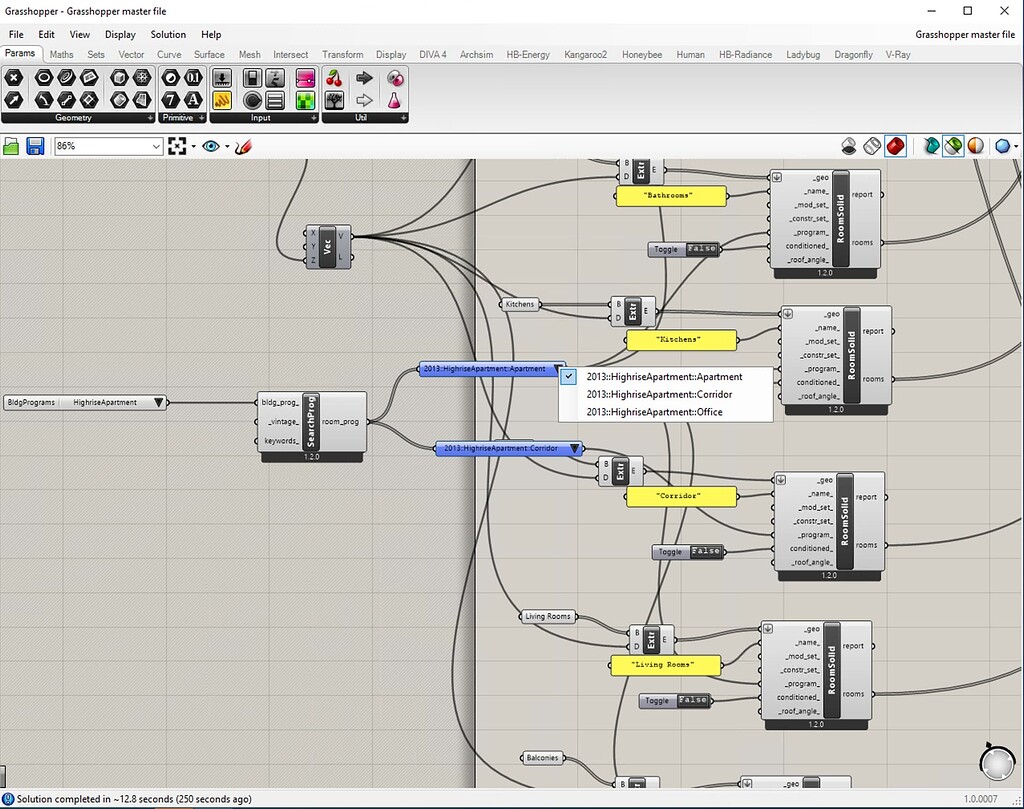 Where are the building programs for individual rooms in residential ...