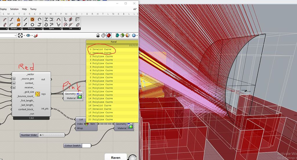 Invalid curves for ray-tracing simulation - ladybug-tools - Ladybug ...