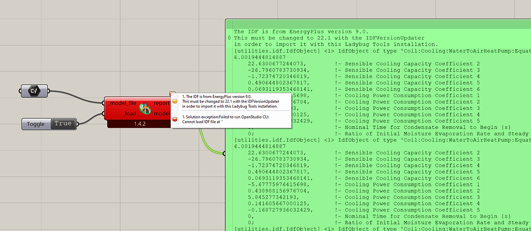 1. Solution exception:Failed to run OpenStudio CLI: Cannot load IDF file at '' - ladybug-tools ...