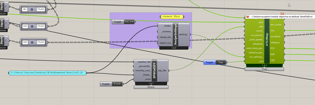 UTCI Map - SameFileError when same folder set for both EPWtoDDY and ...