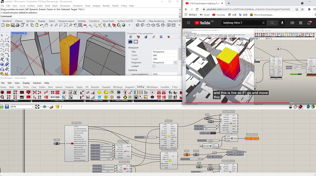 Direct Sun Hours result only show yellow and blue color - ladybug ...