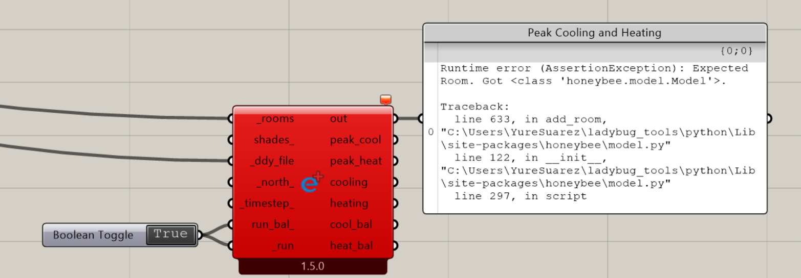 HB Peak Loads Component Error - honeybee - Ladybug Tools | Forum
