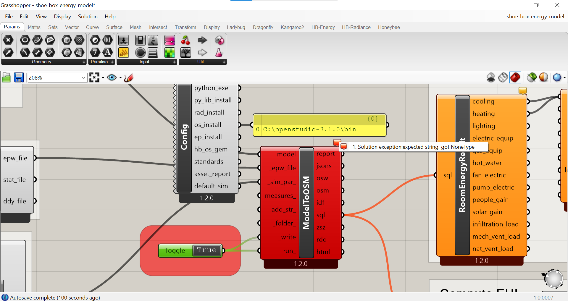 LBT 1.2.0 Honeybee export to OpenStudio Error - honeybee - Ladybug ... LBT 1.2.0 Honeybee export to OpenStudio Error - honeybee - Ladybug ...